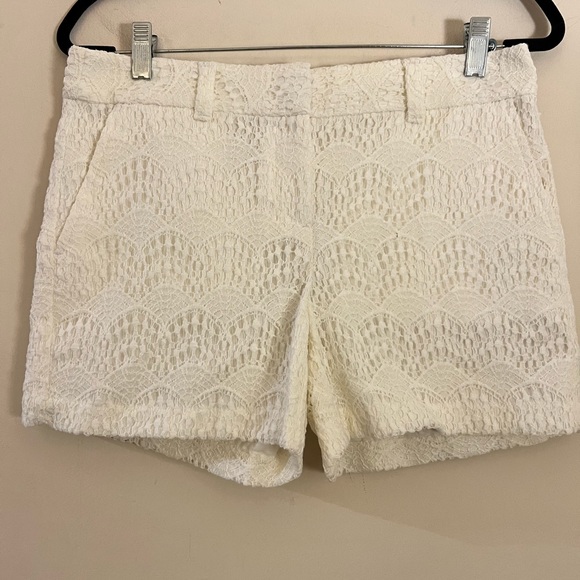 LOFT | Shorts | Nwt Loft Lace 4 Inch White Dress Shorts | Poshmark